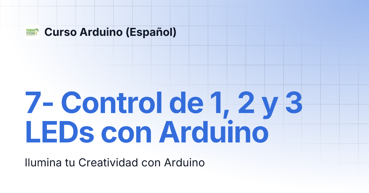 7- Control de 1, 2 y 3 LEDs con Arduino | Curso Arduino (Español)